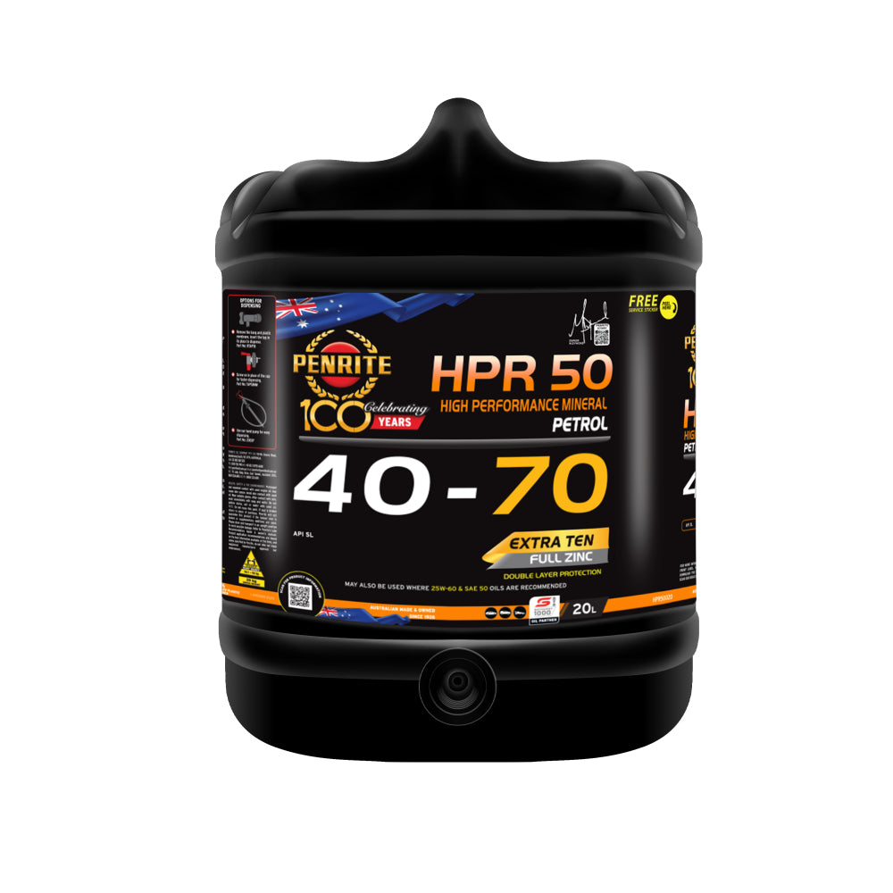 Penrite HPR 50 40W-70 Mineral 20L | HPR50020 – Auto Parts Guys