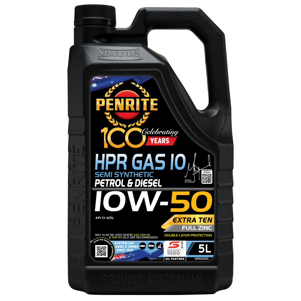 Penrite HPR Gas 10 10W-50 Semi Syn 5L | HPRG10005 – Auto Parts Guys