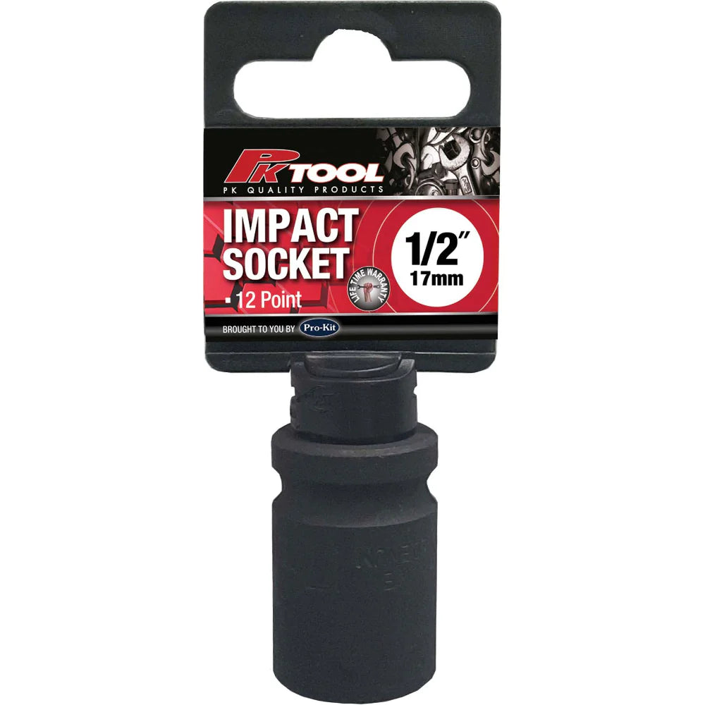 PK Tool 1/2" Dr 17mm 12pt Short Impact Socket – Auto Parts Guys