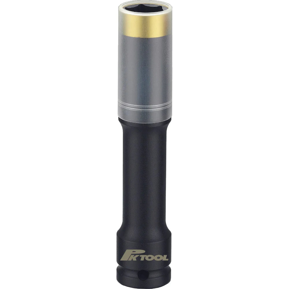 PK Tool 1/2" Dr 19mm 150mm Deep Impact Mag Socket With Clear Protector ...