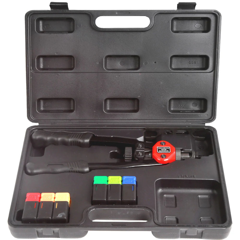 PK Tool 11pc 330mm Heavy Duty Nutsert Rivet Tool Set With Nutserts & M ...